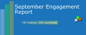 September Engagement Report ~ 191 Authors, 505 comments