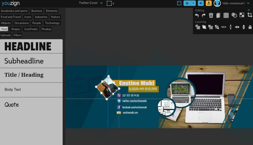 Online graphic editor ~ Create ANY design easily!