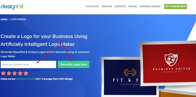 How to create Pro Logos with Designhill Logo Maker (AI logo maker)