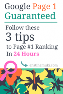 Google first page guaranteed in 2020 ~ 3 Tips to Rank on Google Page #1