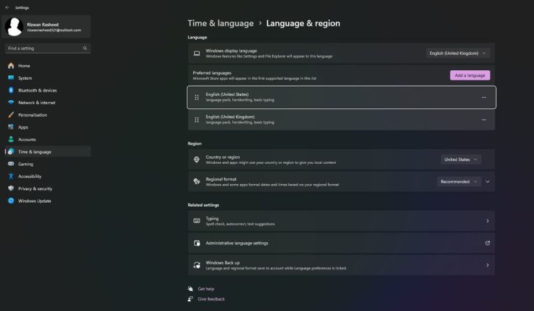 How to Change the Keyboard Language Shortcut in Windows 11