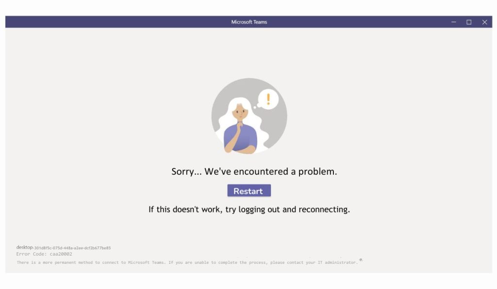 Resolve Microsoft Teams Error CAA20002: Quick Solutions