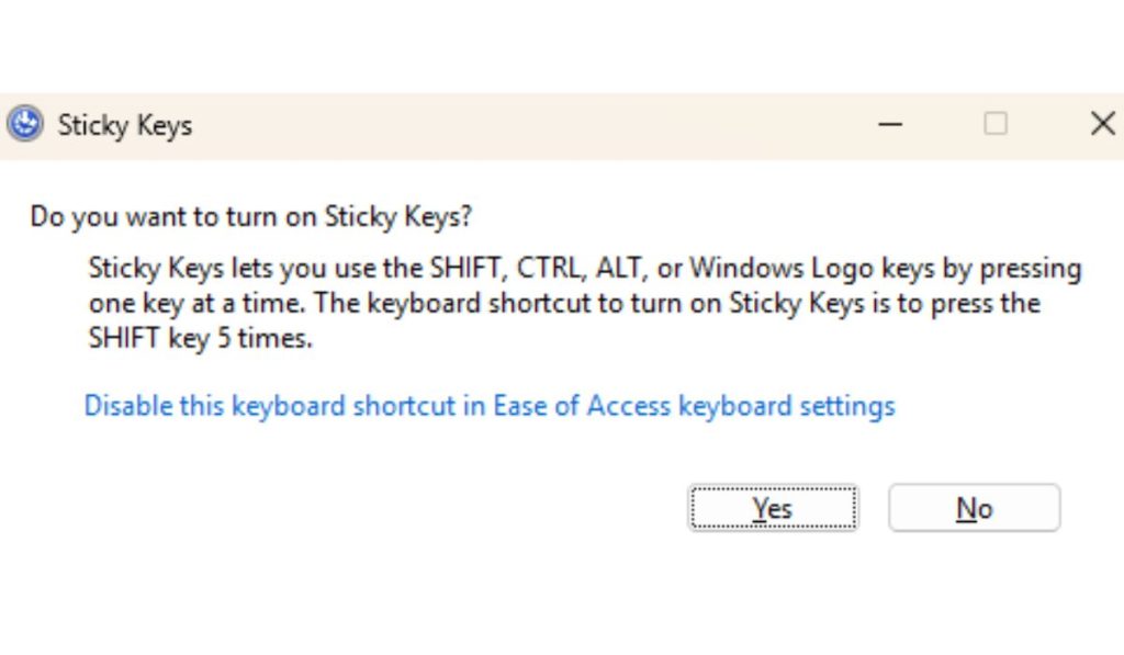 How to Turn Off Sticky Keys in Windows 10 and Windows 11