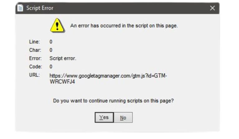 Fix: Google Tag Manager Script Error Popup in Windows 10/11